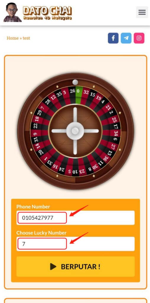 Lucky Draw 4D 2024 Terbaru dan Terbaik | Dato Chai